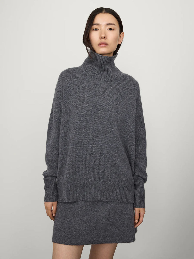 Lisa Yang Heidi Sweater in Graphite – Mabel and Moss