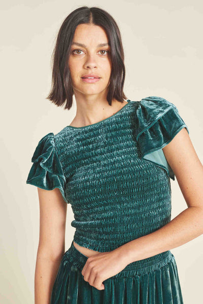 Trovata Cerise Top in Ponderosa Silk Velvet – Mabel and Moss